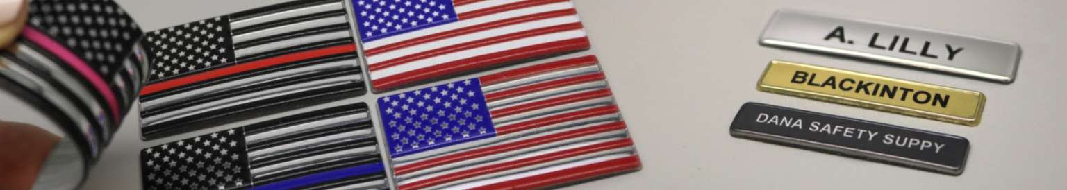 3 Dimensional Flex Name Bar And Flex Flags - V. H. Blackinton